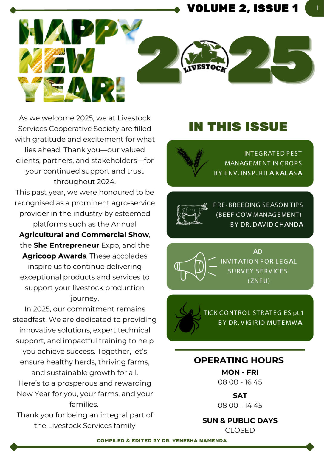 Newsletter - Livestock Services